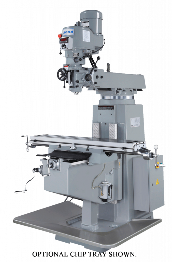 ACRA LCTM-1 Vertical Variable Speed Milling Machine – Emrick Machinery ...